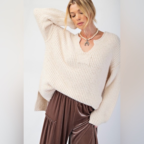 easel | Sweaters | Easel Cream Knit Sweater | Poshmark